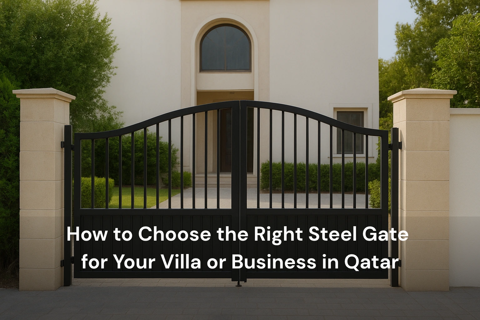 How to Choose the Right Steel Gate for Your Villa or Business in Qatar